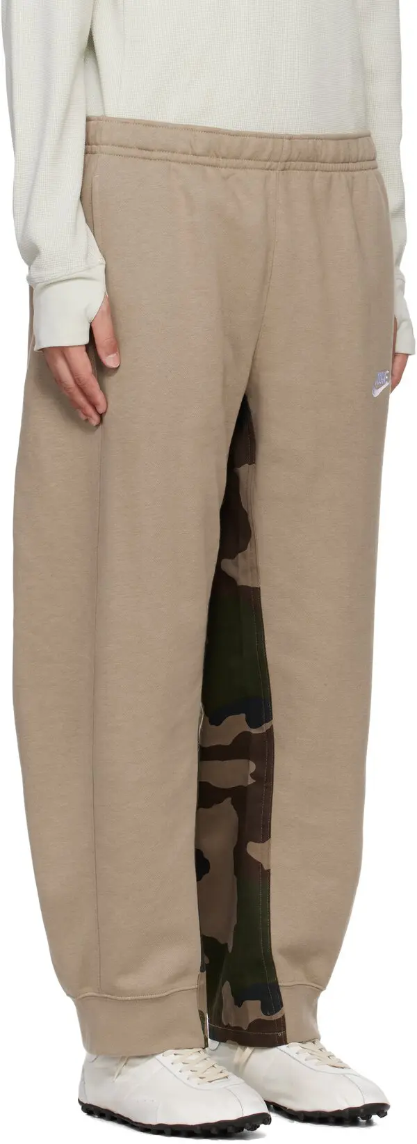 Bless Beige & Khaki Camo 'Overjoggingcamouflague' Sweatpants In